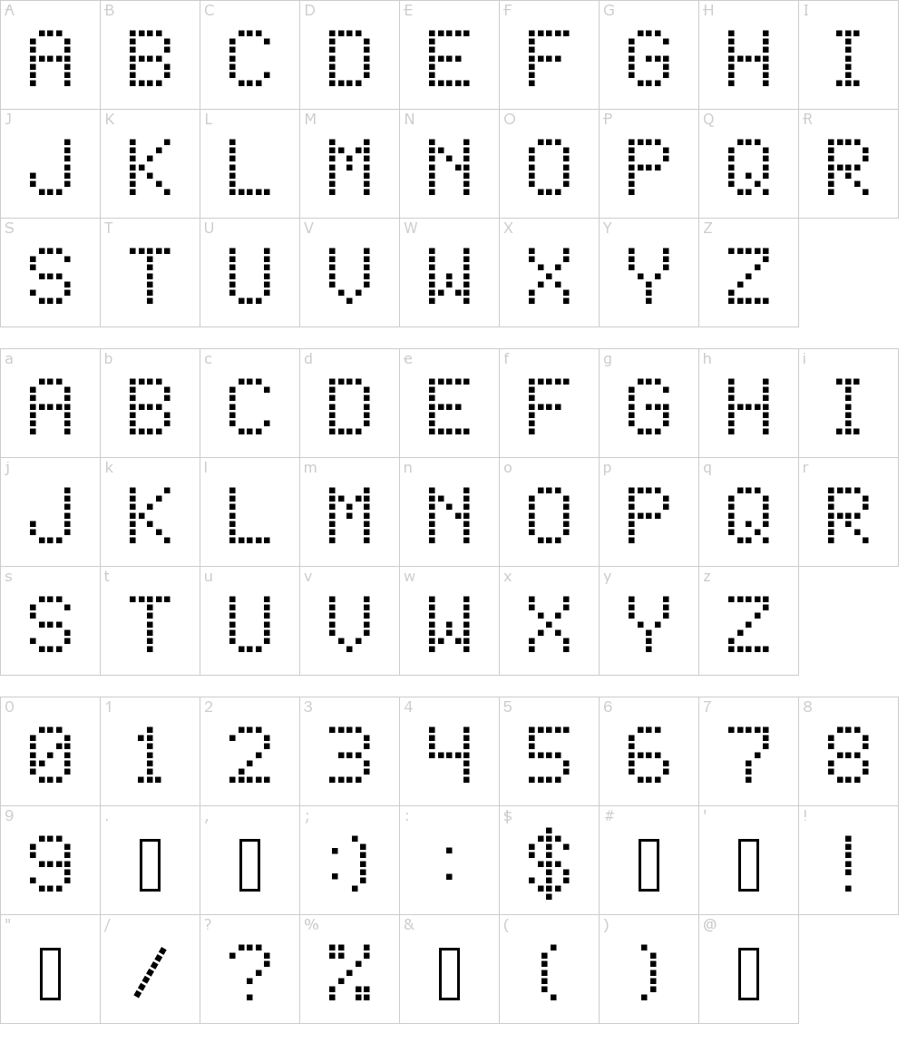 Square Dot Matrix Font Download Square Dot Matrix Font Download